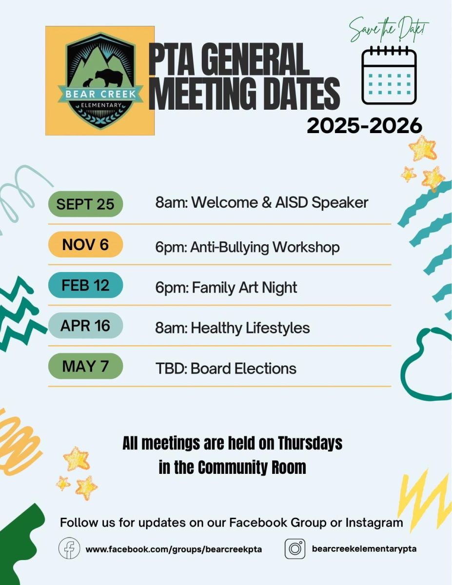 PTA General Meeting Family ART NIGHT | Bear Creek Elementary School